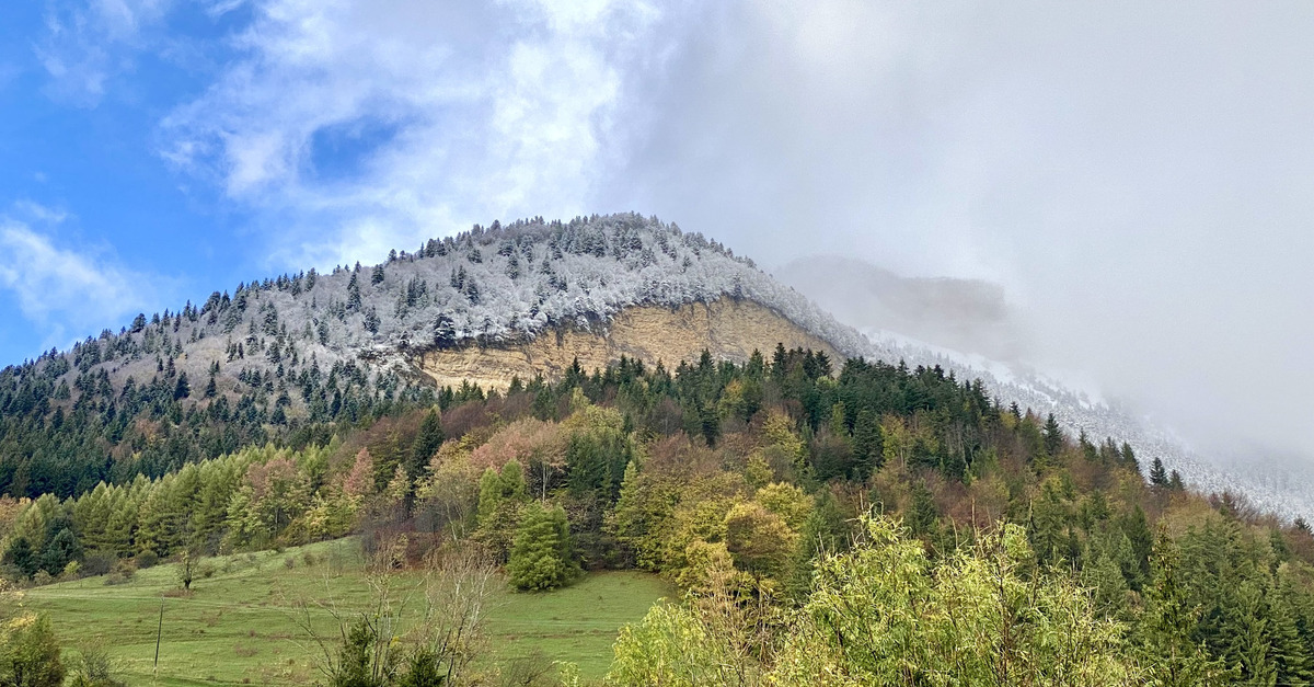 Le Sappey en Chartreuse : Neige au dessus du Sappey en chartreuse