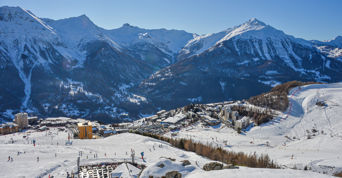 Neige et soleil à Orcières Merlette
