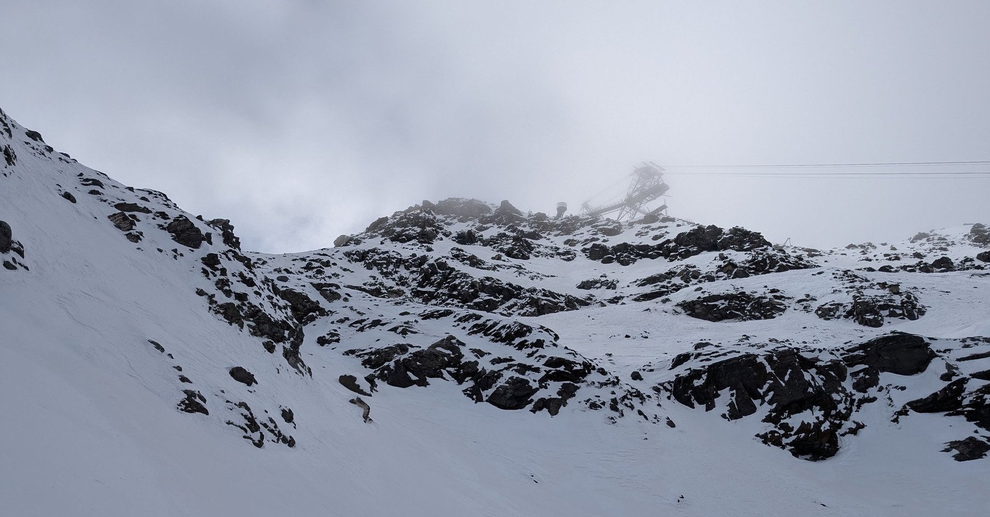 Une cime Caron en condition canon. Ou non., Val Thorens le 15 novembre ...
