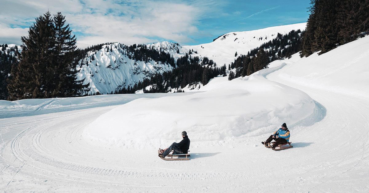 Vaud : descente en luge aux Diablerets